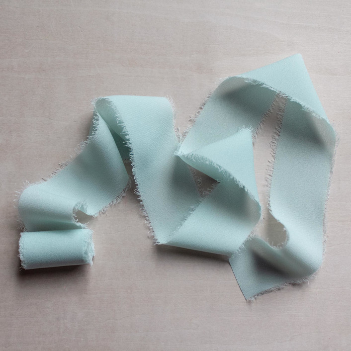 Silk Ribbon - Mint // 3 yards Ribbons by Clover and Lamb | Minted
