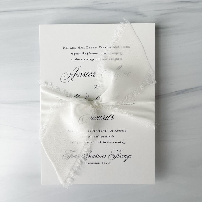 2" Signature Sheer - Antique White Ribbons by Honey Silks Co | Minted