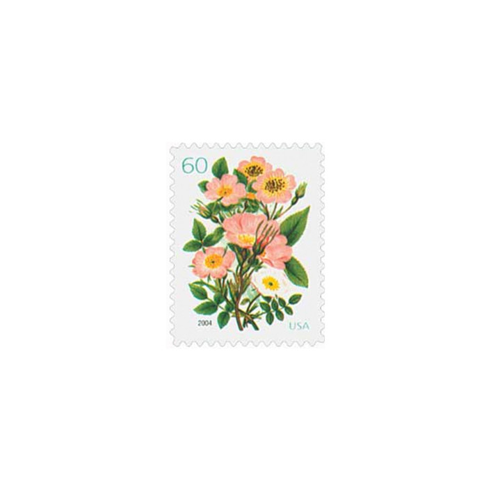 60 Cent Pink Garden Botanical Postage Stamps // Set of 5 // UNUSED ...