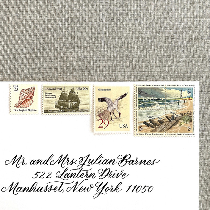 Beach Vintage Postage, 10 Sets Postage Stamps by Jennifer Kramer | Minted