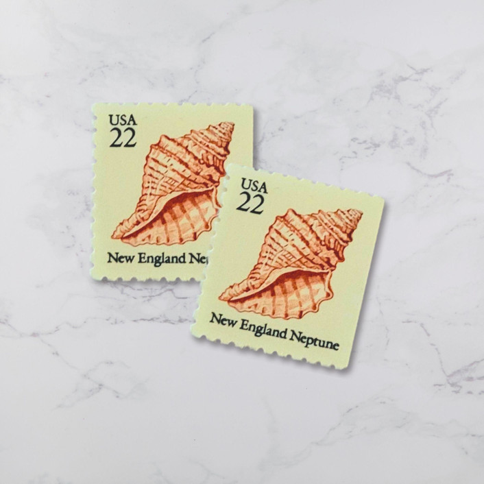 New England Neptune | Vintage Stamp, 22 cents, 1985 | 5 each Postage ...