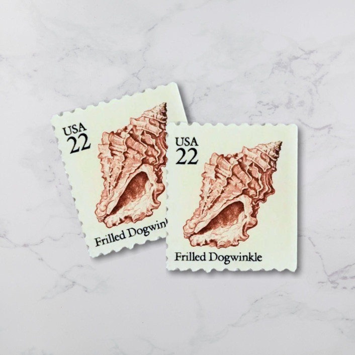 Frilled Dogwinkle | Vintage Stamp, 22 cents, 1985 | 5 each Postage ...