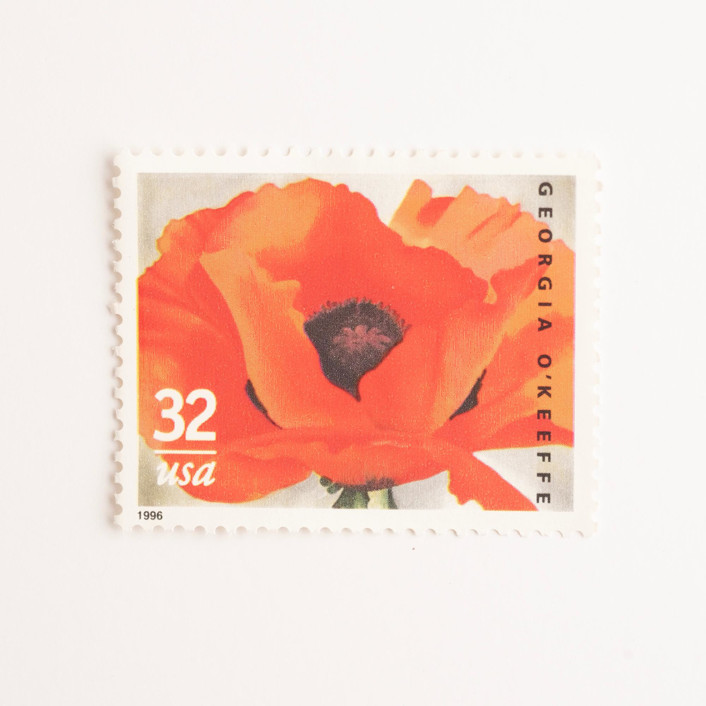 32 Cent Georgia O'Keeffe Orange Poppy Postage Stamps Postage Stamps by ...