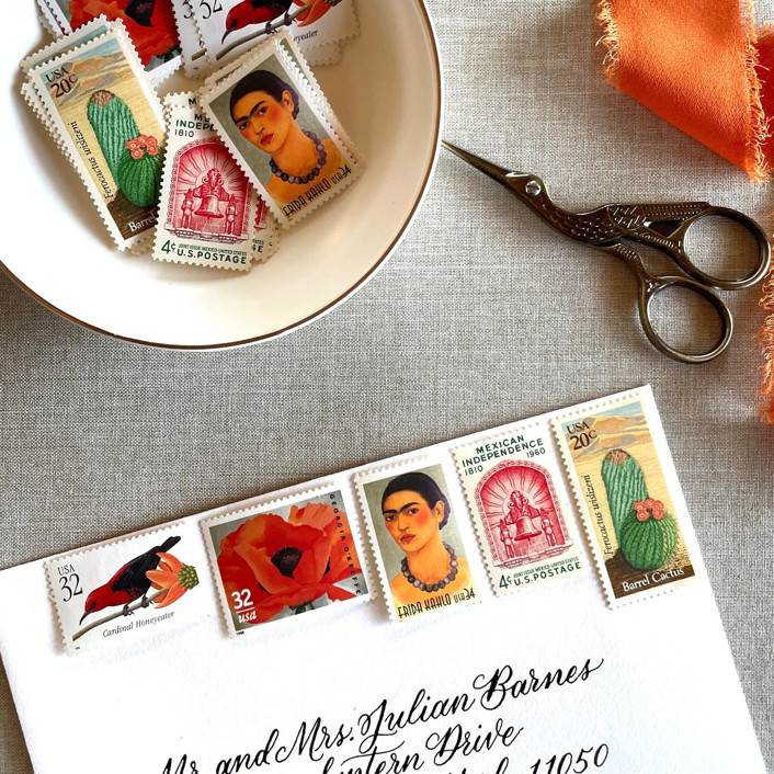 Mexico Inspired Vintage Postage, 10 Sets Postage Stamps by Jennifer ...