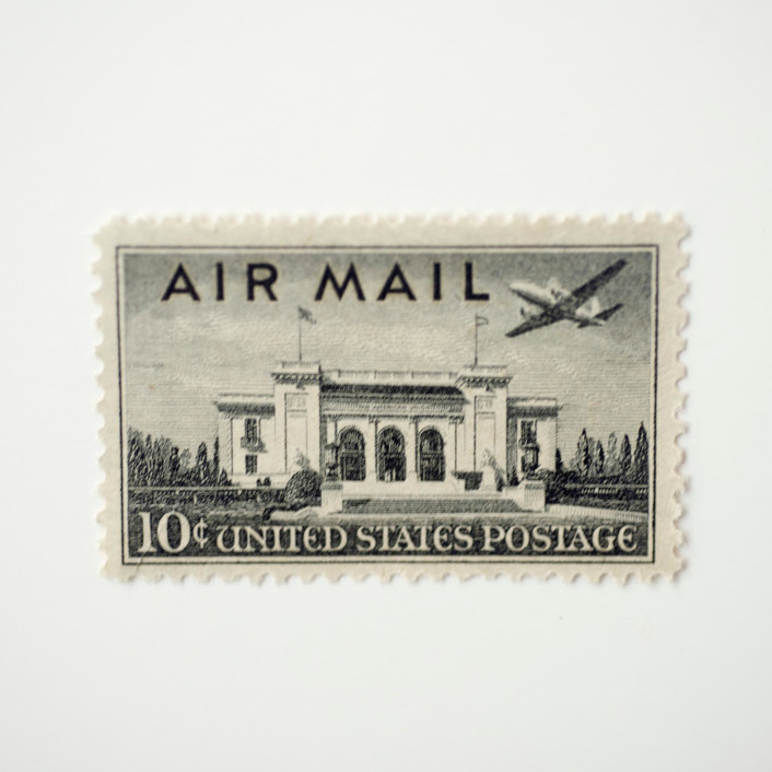 10 Cent Pan Am Building Airmail Postage Stamps // Set of 10 // UNUSED ...