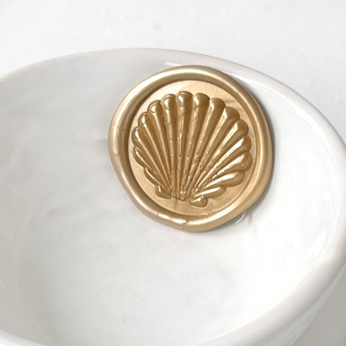 Seashell Wax Seal Pack of 10, Customizable Color Wax Seals by Abby Choi ...