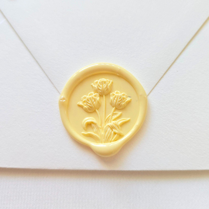 Tulips- Customizable Color- Set of 25 Wax Seals Wax Seals by ...