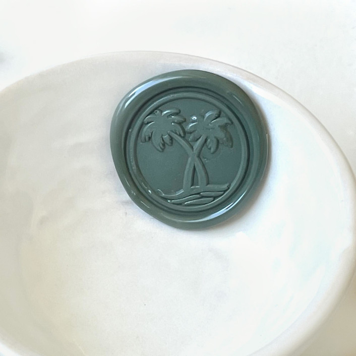 Palm Trees Wax Seal, Pack of 10, Customizable Color Wax Seals by Abby ...
