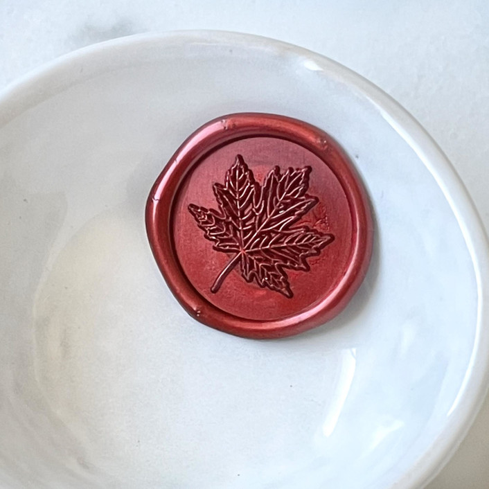 Maple Leaves Wax Seals Pack of 10, Customizable Color Wax Seals by Abby Choi | Minted