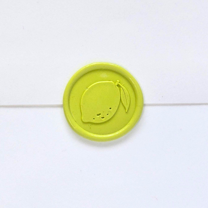 Lemon- Customizable Color- Set of 25 Wax Seals Wax Seals by ...