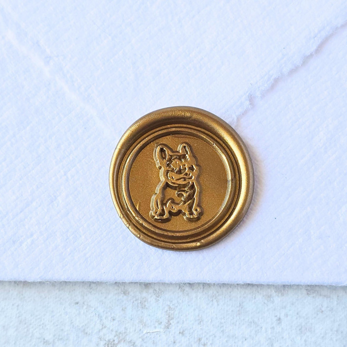 Frenchie- Customizable Color- Set of 25 Hand-crafted Wax Seals Wax ...