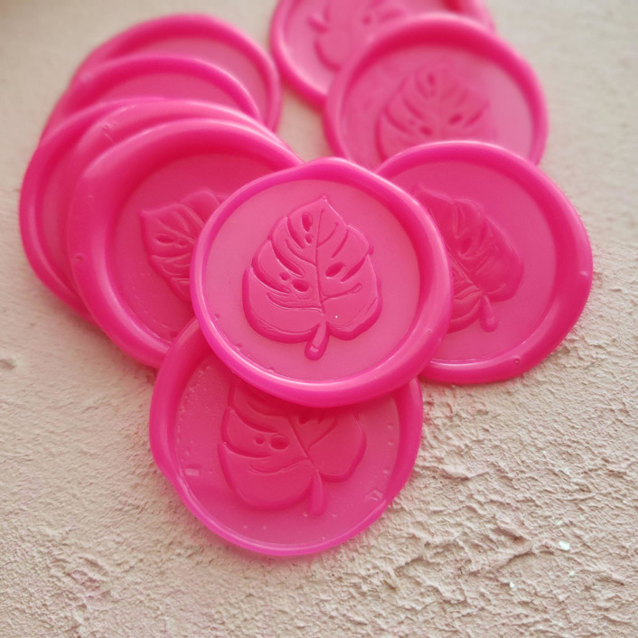 Tropical Leaf Wax Seal (pack of 10) - Customizable color Wax Seals by ...