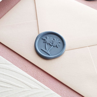 Palm Tree Tropical Wedding Wax Seals (Set of 10) -... | Minted