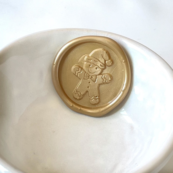 Gingerbread Wax Seal, Pack of 10, Customizable Color Wax Seals by Abby ...