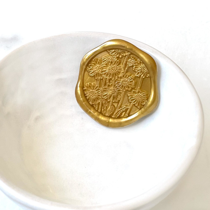 Daisy Garden Wax Seal, Pack of 10, Customizable Color Wax Seals by Abby ...