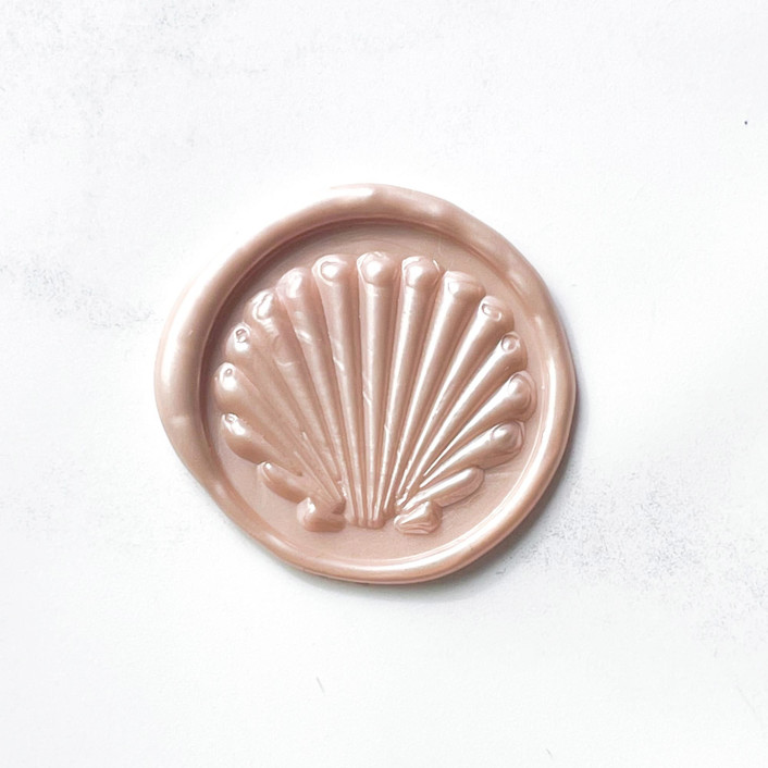 Seashell in Champagne Pack of 10 Wax Seals by Abby Choi | Minted