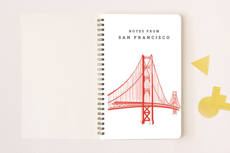 Golden Gate Bridge Notebooks by Jody Wody | Minted