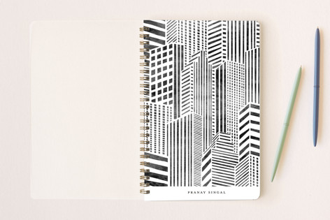 Linear City Notebooks, Day Planners, or Address Bo... | Minted
