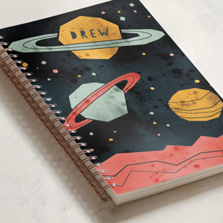 Space Planets Notebooks, Day Planners, or Address ... | Minted