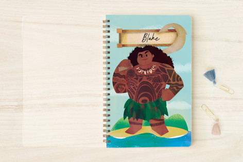 Maui the Wayfinder from Disney's Moana Notebooks, ... | Minted
