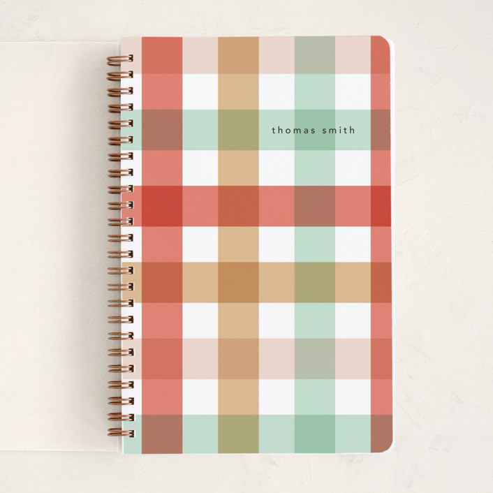 Plaid Journals and Planners by Hudson meet Rose | Minted