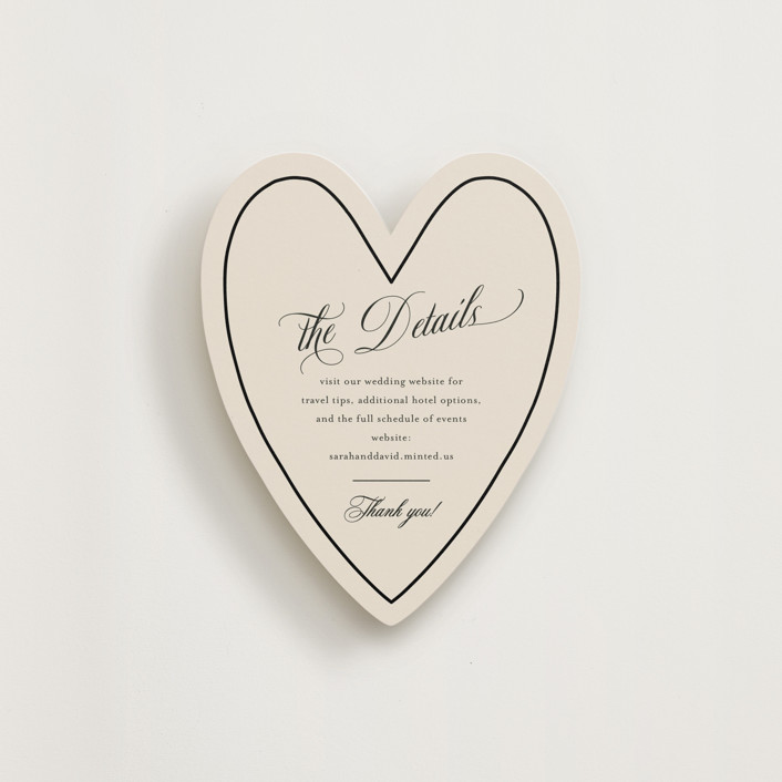 modern heart Novelty Enclosure Cards by Christy Hy Lee | Minted