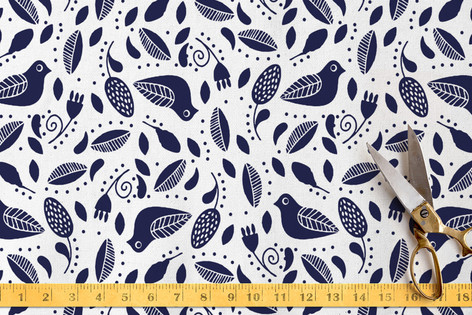 Holiday Partridge Fabric by Oma N. Ramkhelawan | Minted