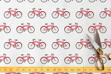 bicycle Fabric by Jill Means | Minted
