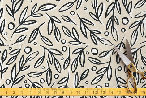 Leaf Toss Fabric by Alethea and Ruth | Minted