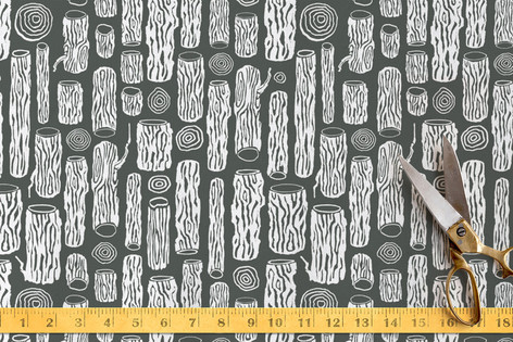 Timber Fabric by Betty Hatchett | Minted