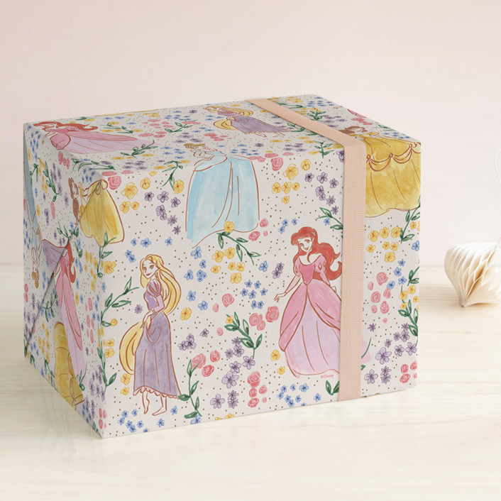 Disney Princess Garden Party Wrapping Paper Sheets by Cass Loh | Minted