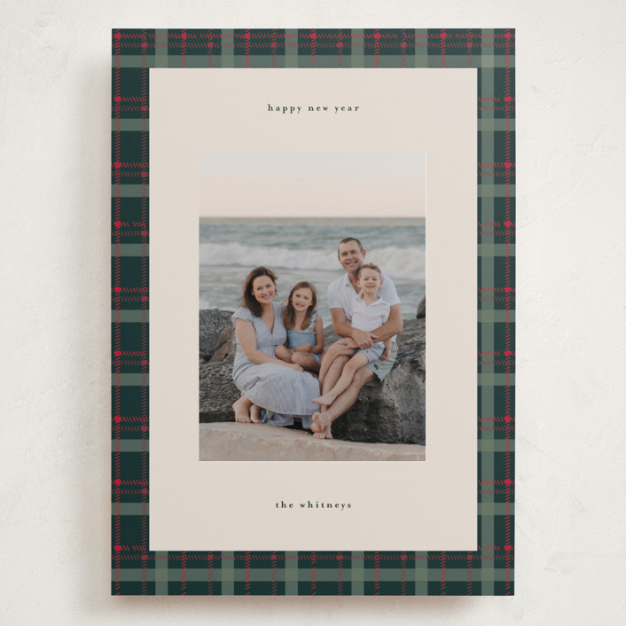 Plaid Peace Grand Holiday Cards by Makewells | Minted