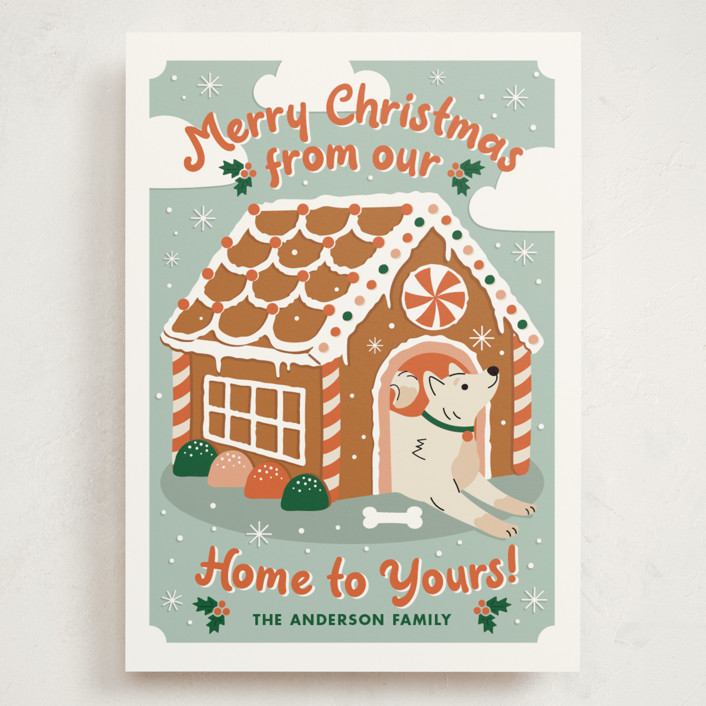 GINGERBREAD DOG HOUSE Grand Holiday Cards by THE SOCIAL TYPE WHOLESALE ...