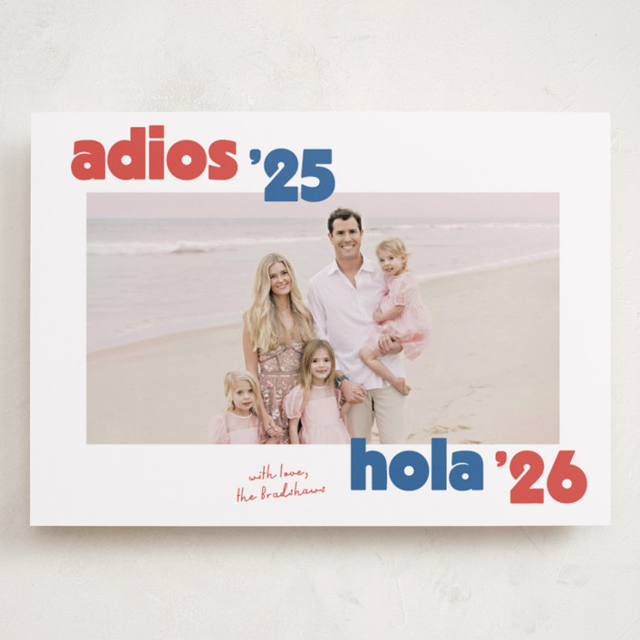 adios Grand Holiday Cards by Megan Davis | Minted