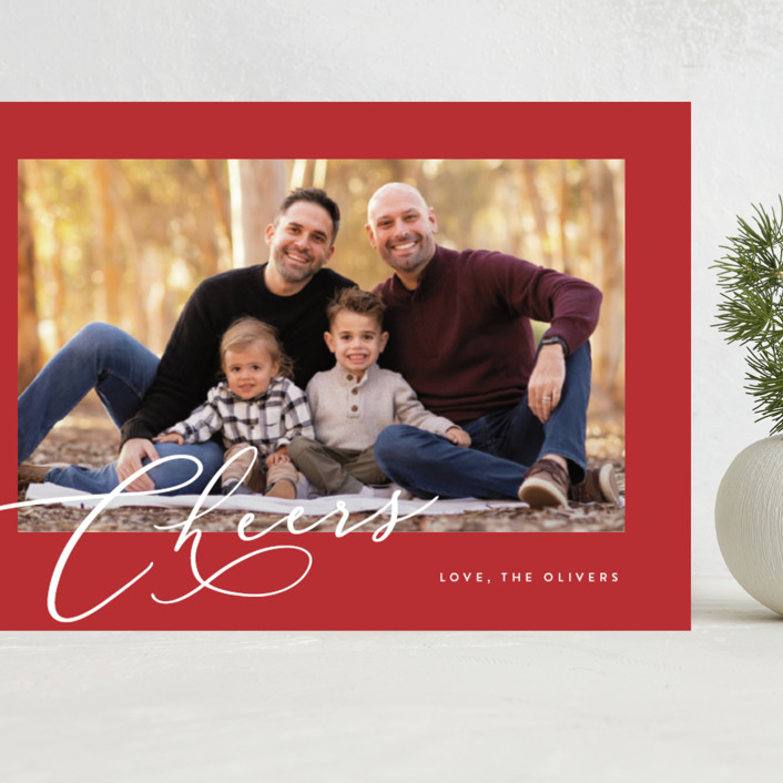 Angled Script Grand Holiday Cards by Carolyn MacLaren | Minted