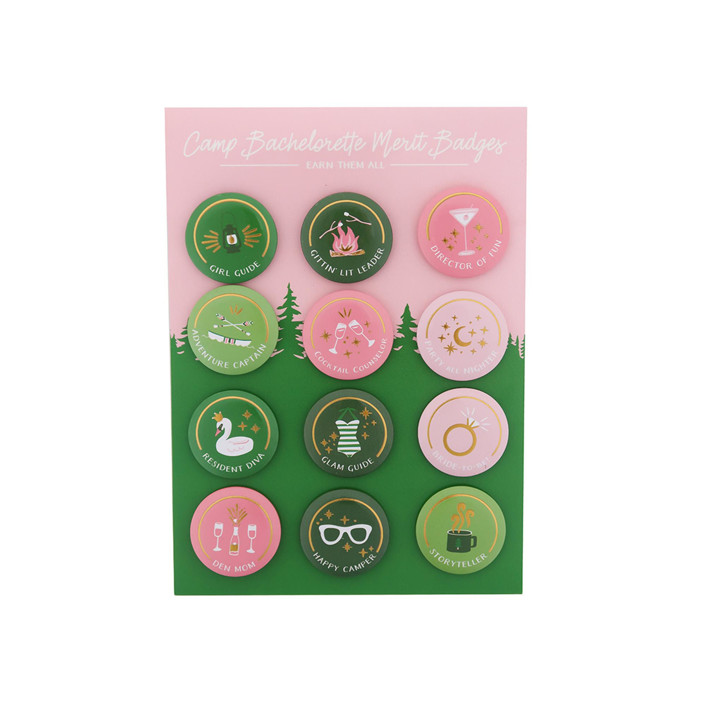Camp Bachelorette Merit Badges - Set of 12 Party Favors by Jollity and ...