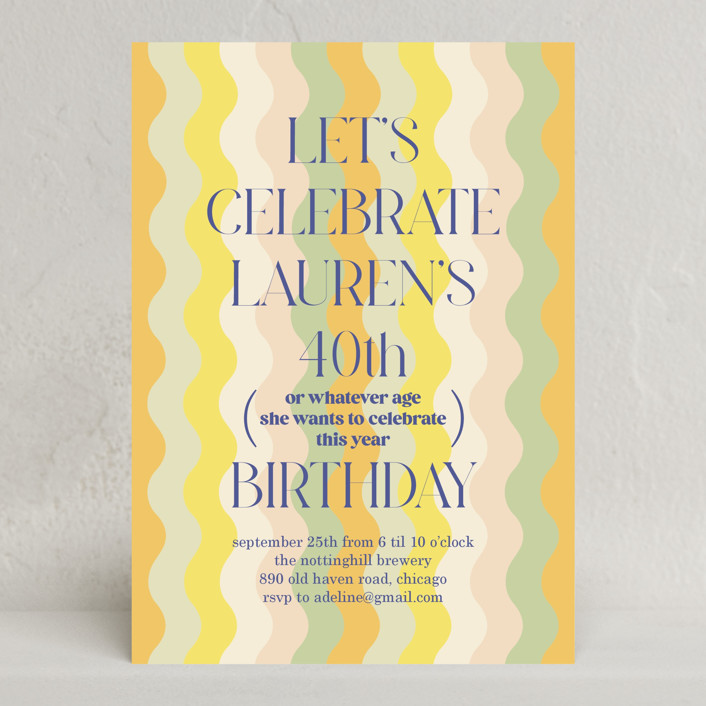 What Milestone Party Invitations by Baumbirdy | Minted