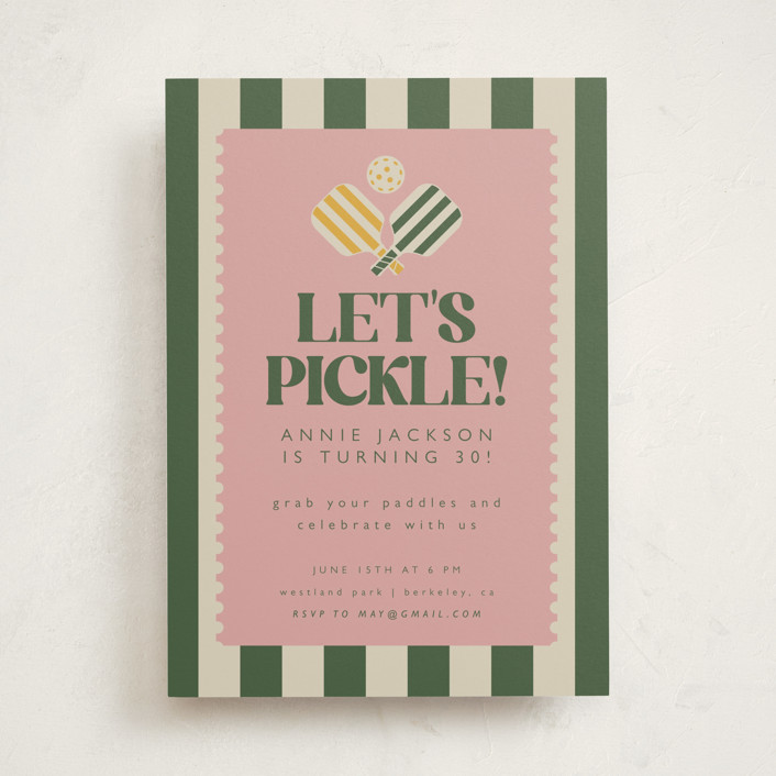 Vintage Pickle Party Invitations by Vera Lim | Minted