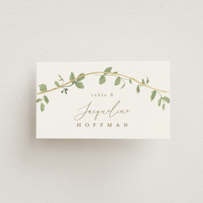 Canopy Foil-Pressed Place Cards by Everett Paper Goods | Minted