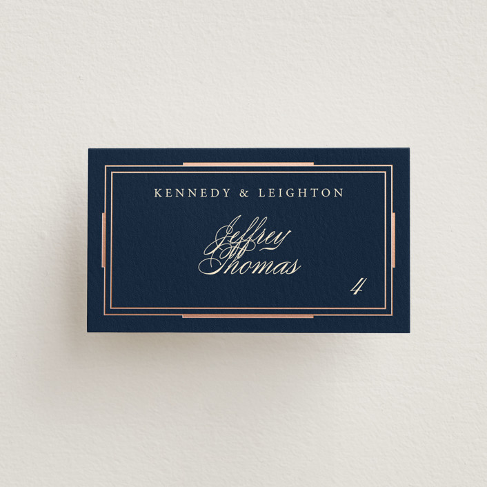 Opulent Border Foil-Pressed Place Cards by Hooray Creative | Minted