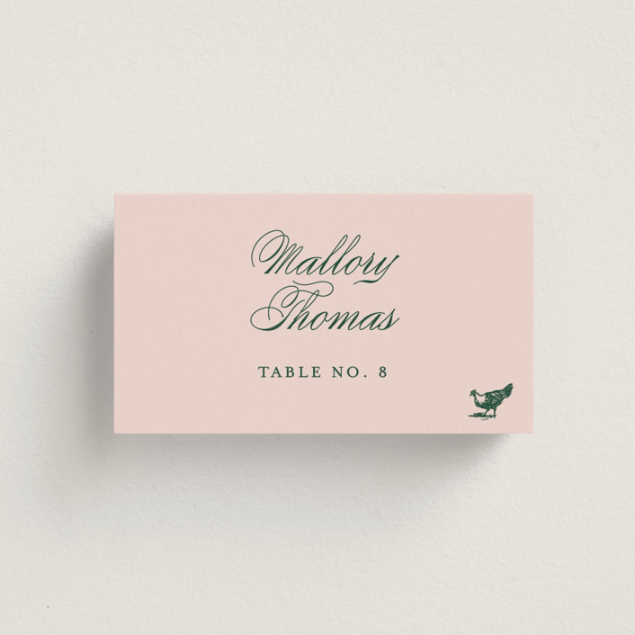 Hepburn Place Cards - Chicken by Megan Davis | Minted