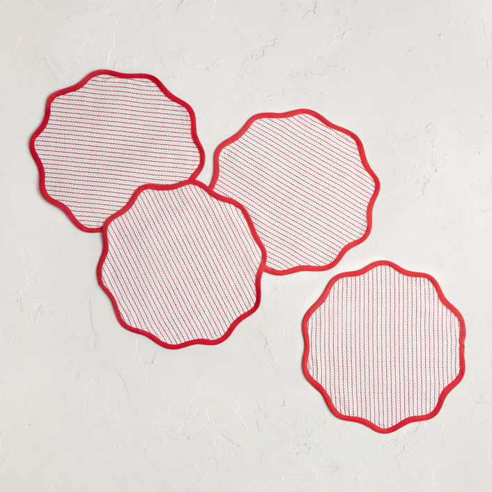 Painted Ric Rac Placemats by Rochelle Renee | Minted