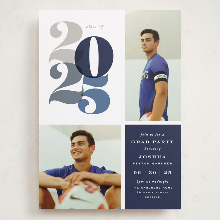 In Vogue Grand Graduation Party Invitations by Hooray Creative | Minted