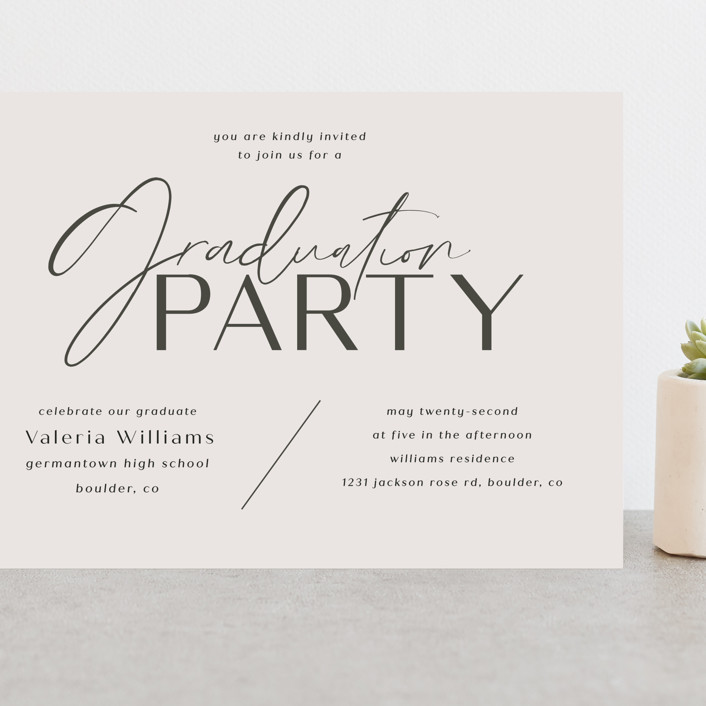 the celebration Grand Graduation Party Invitations by Jelena Vuletic ...