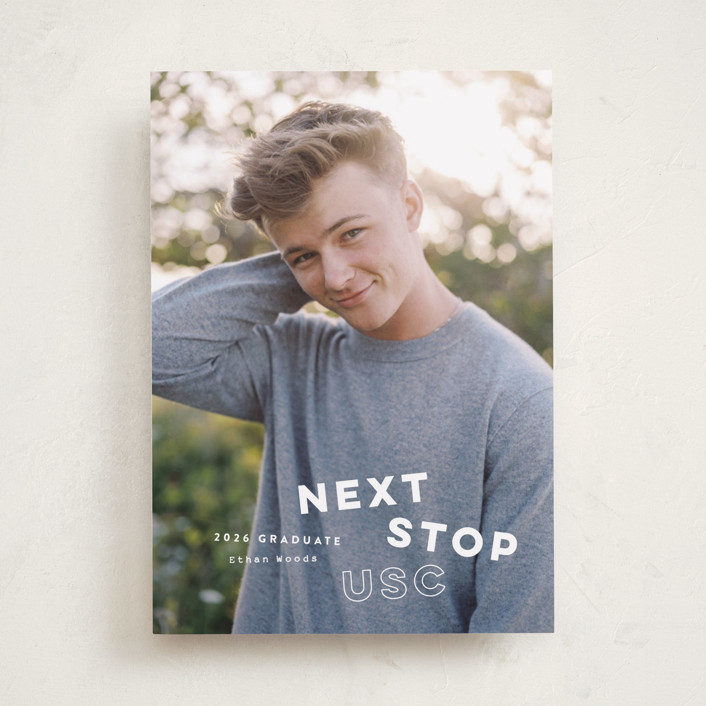 next stop Graduation Announcements by Sara Hicks Malone | Minted