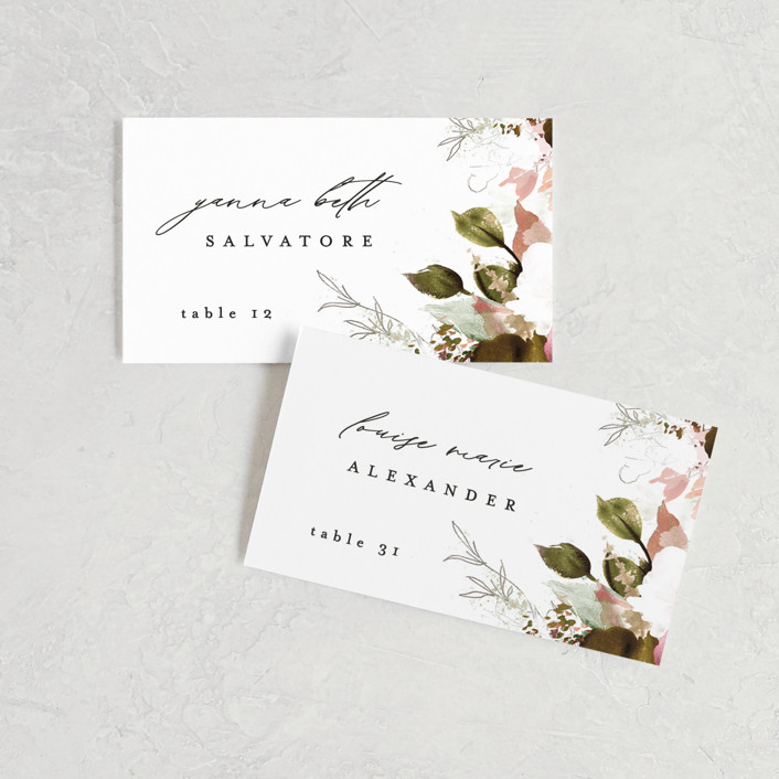 Beautiful Spring Place Cards by Phrosné | Minted