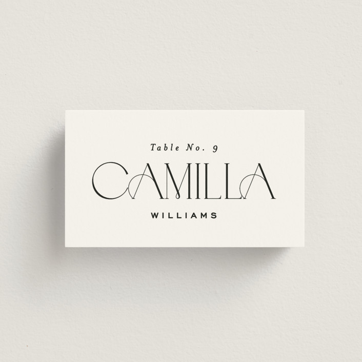 Numerical Place Cards by Owl and Toad | Minted