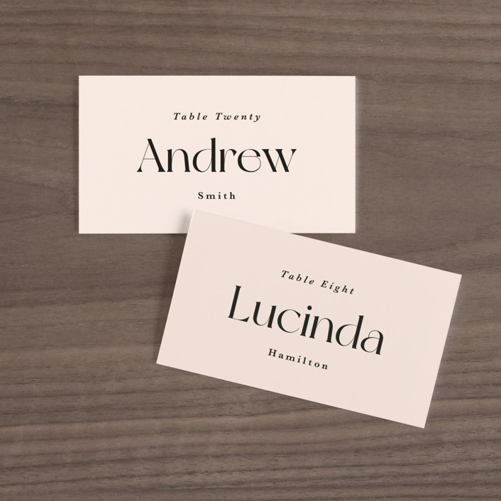 SoHo Place Cards by Hudson meet Rose | Minted