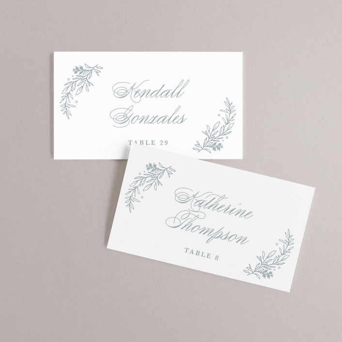 Modern Crest Place Cards by Kristen Smith | Minted