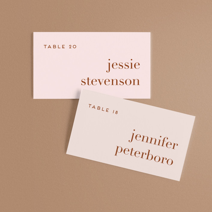 Mod Initials Place Cards by Genna Blackburn | Minted